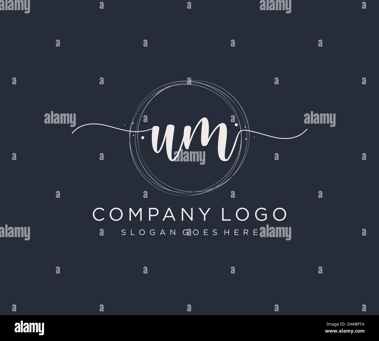 LOGO FÉMININ UM.Utilisable pour les logos nature, salon, Spa ...