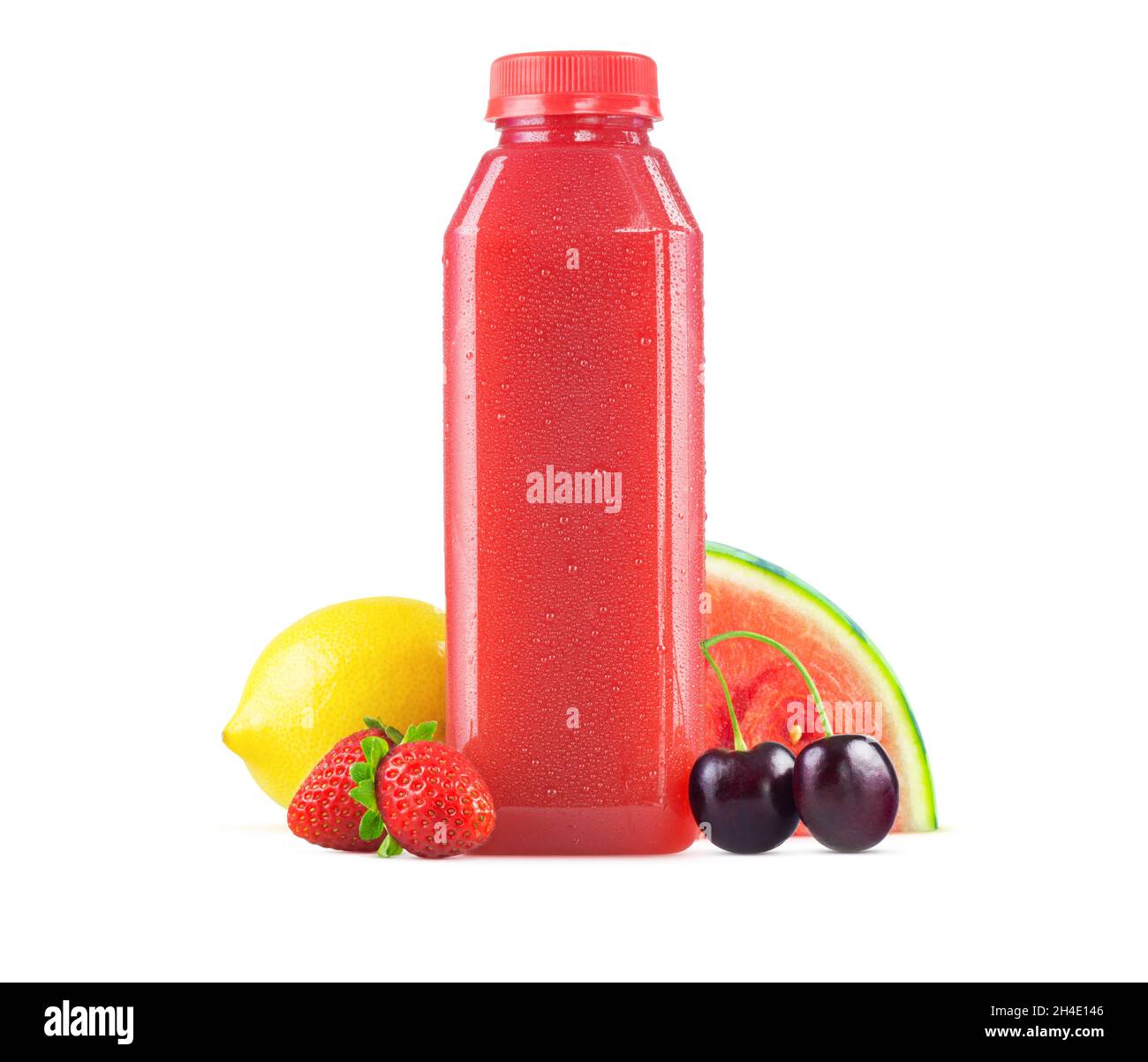 Bouteilles de jus de fruits bouteilles de jus Banque de photographies ...