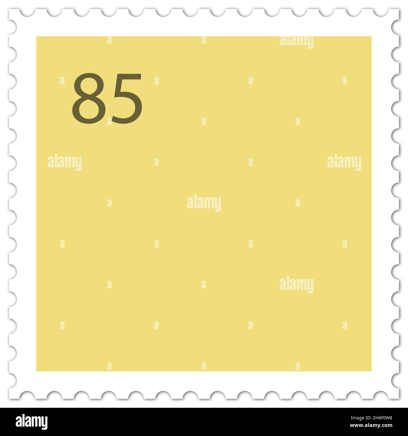 Timbre-poste isolé sur fond blanc comme illustration Photo Stock - Alamy