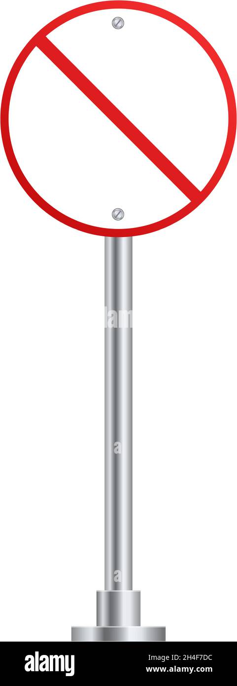 Signalisation routière de restriction.Vider le cercle rouge.Symbole d ...