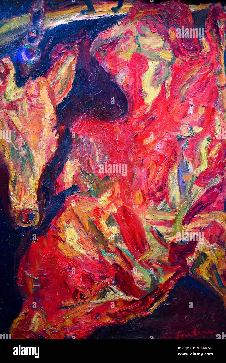 Boeuf et tête de veau, 1925, Chaim Soutine, Musée de l'Orangerie, Paris ...