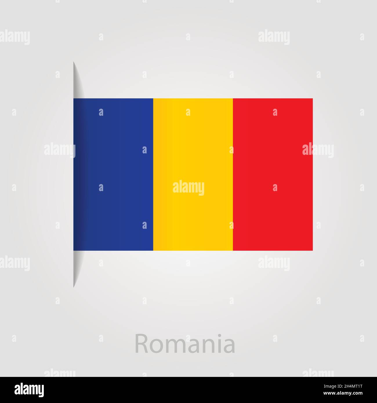 Drapeau roumain, illustration vectorielle isolée eps 10 Image ...