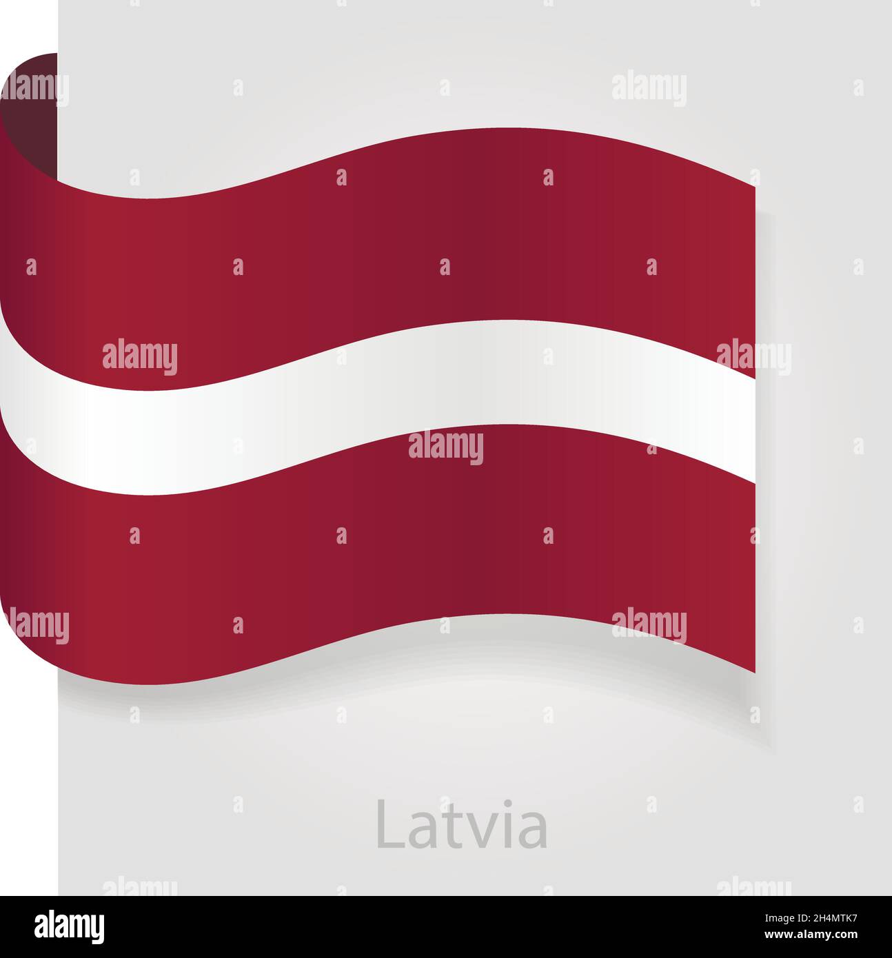 Drapeau letton, illustration vectorielle isolée eps 10 Image ...