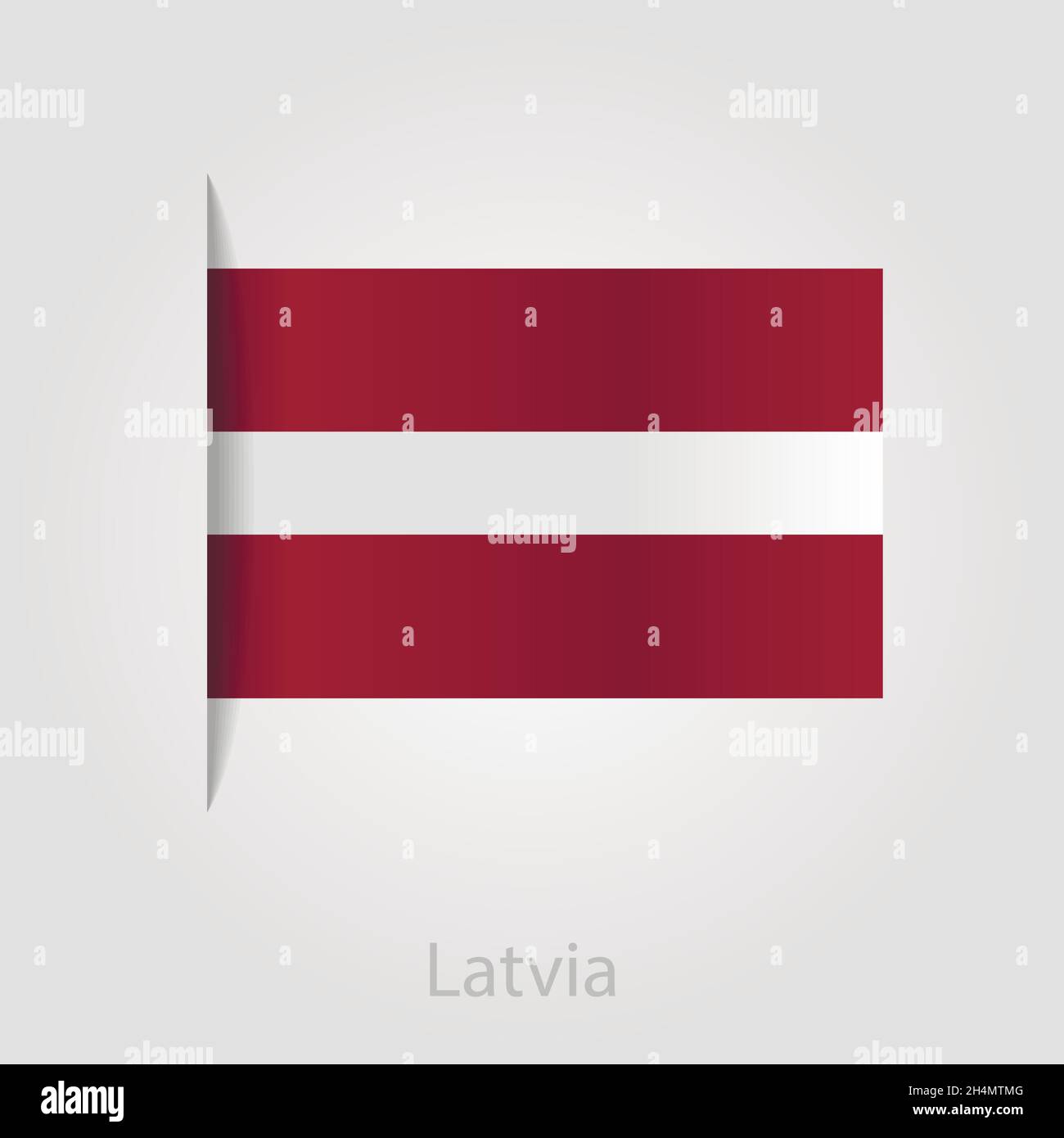 Drapeau letton, illustration vectorielle isolée eps 10 Image ...