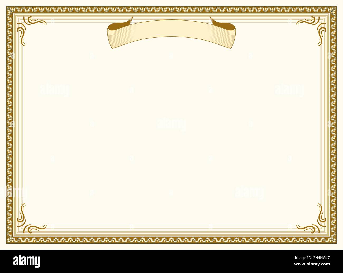 Bordure de certificat.Cadre décoratif beige pour certificat vierge ... Bordure de certificat.Cadre décoratif beige pour certificat vierge ...