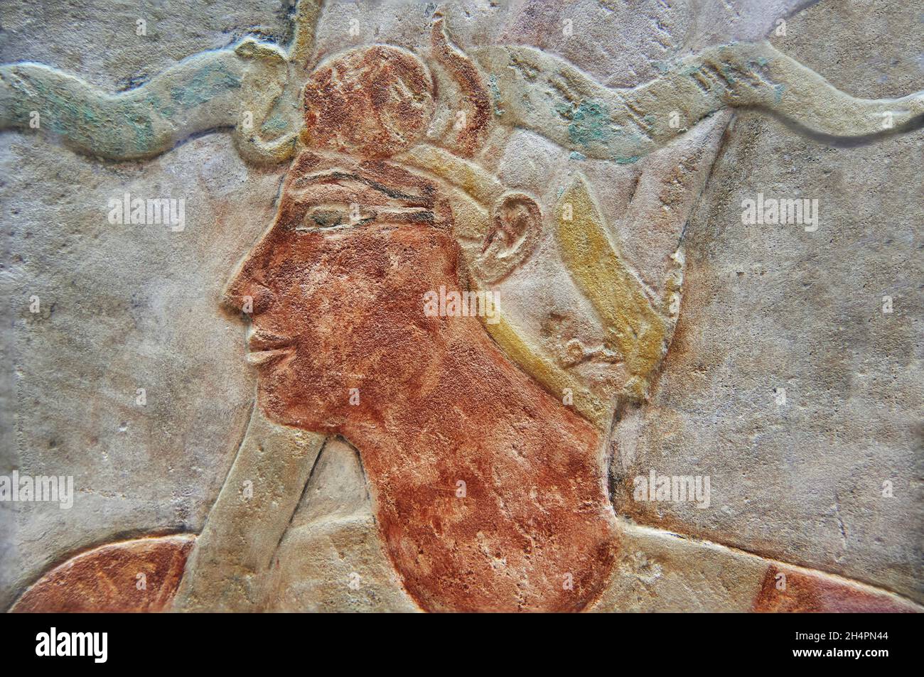 Ancienne fresque égyptienne remple relief de Thutmose III, 1479-1425 ...