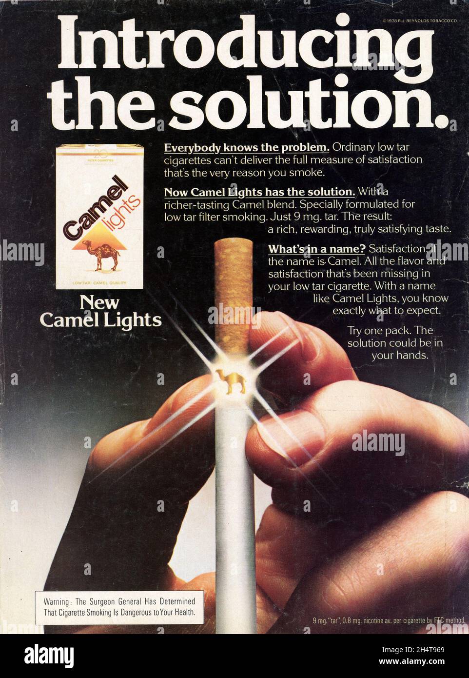 Publicite vintage cigarettes camel Banque de photographies et d’images ...