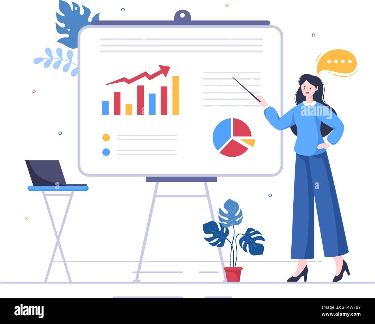 Présentation Plan marketing Illustration du scénario du dessin animé ...