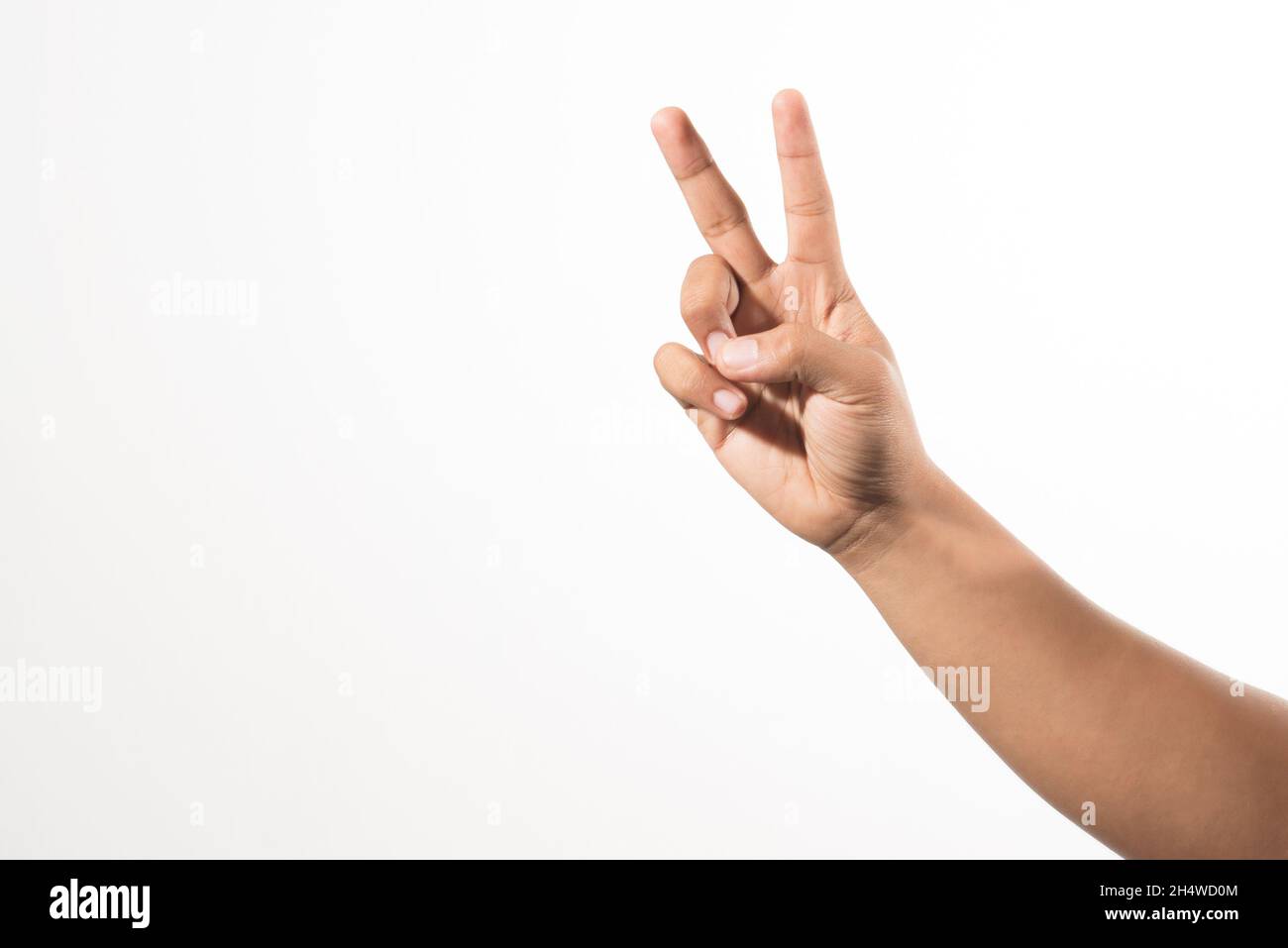 Main avec deux doigts Banque de photographies et d’images à haute ...