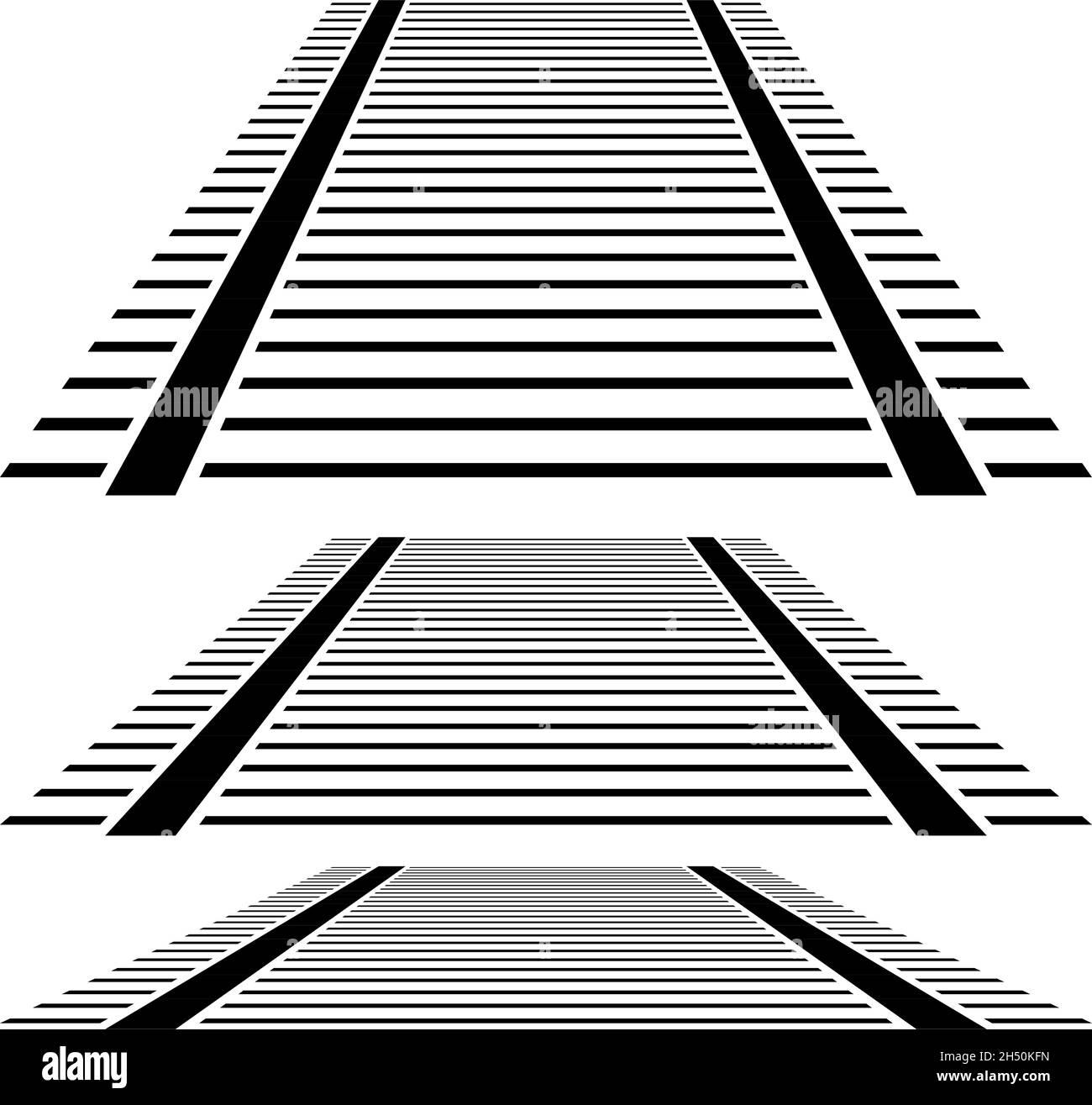 Chemin de fer, chemin de fer, illustration de silhouette de tramway ...