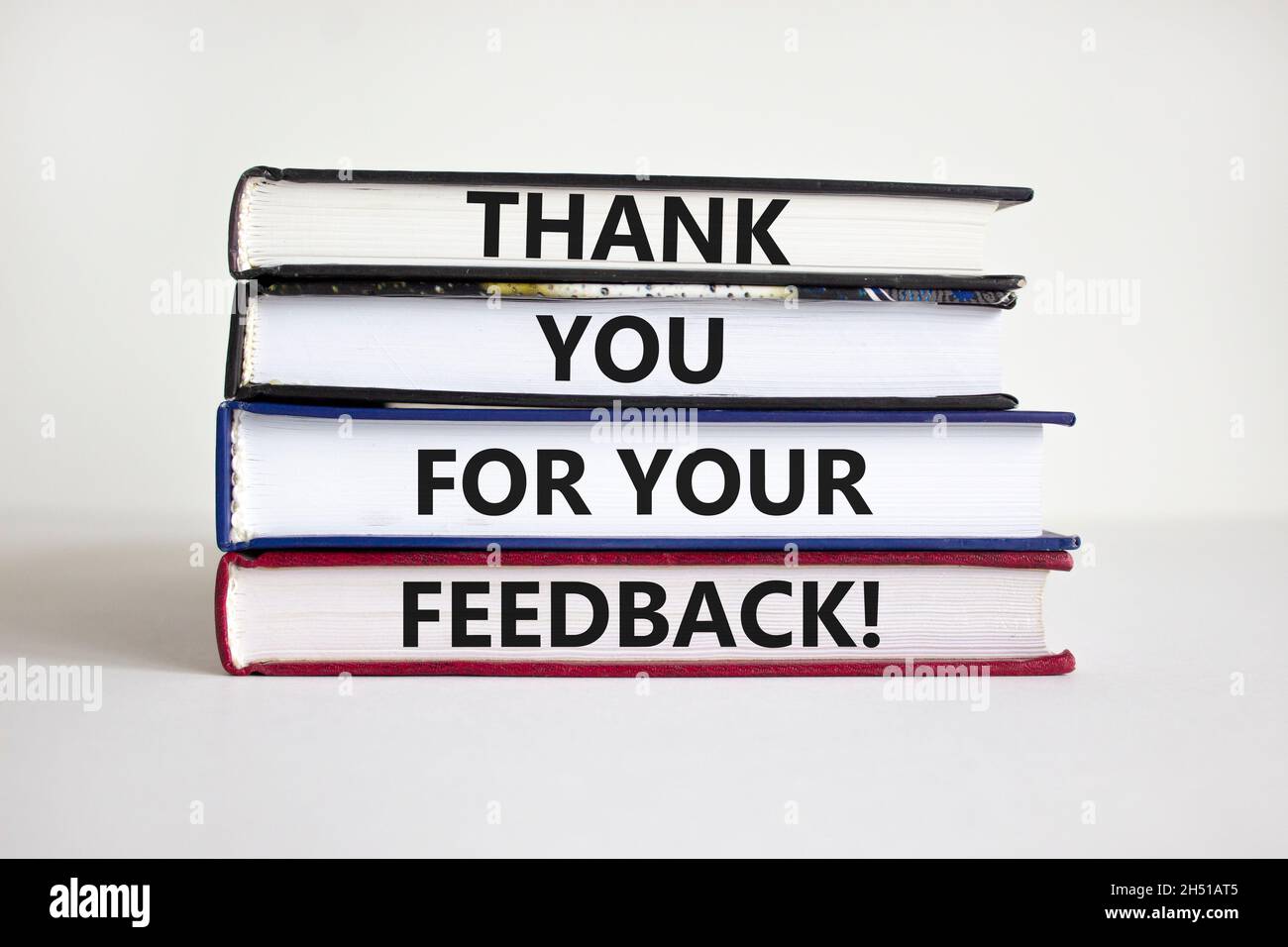 Merci pour votre symbole de feedback. Livres avec des mots de concept ...