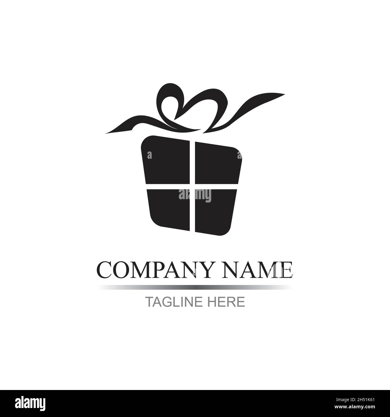 Logo cadeau Simbol Desain Template Vektor Image Vectorielle Stock - Alamy