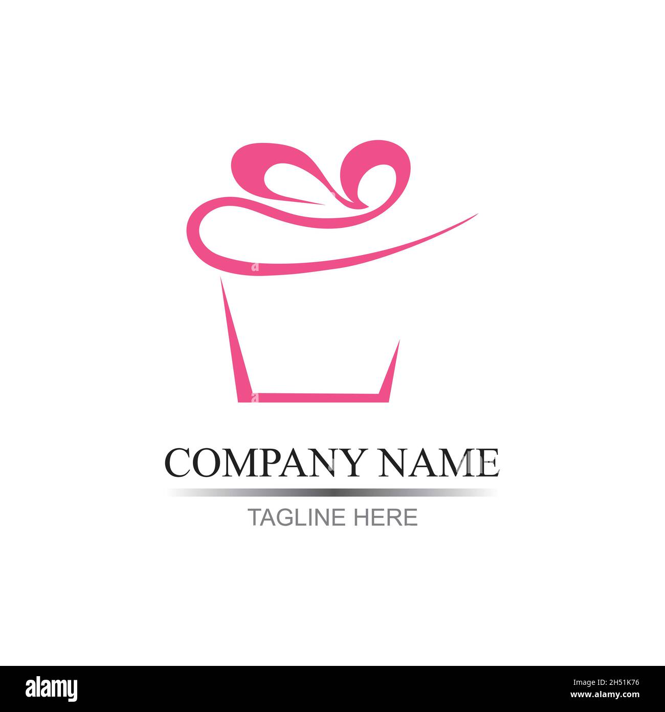 Logo cadeau Simbol Desain Template Vektor Image Vectorielle Stock - Alamy