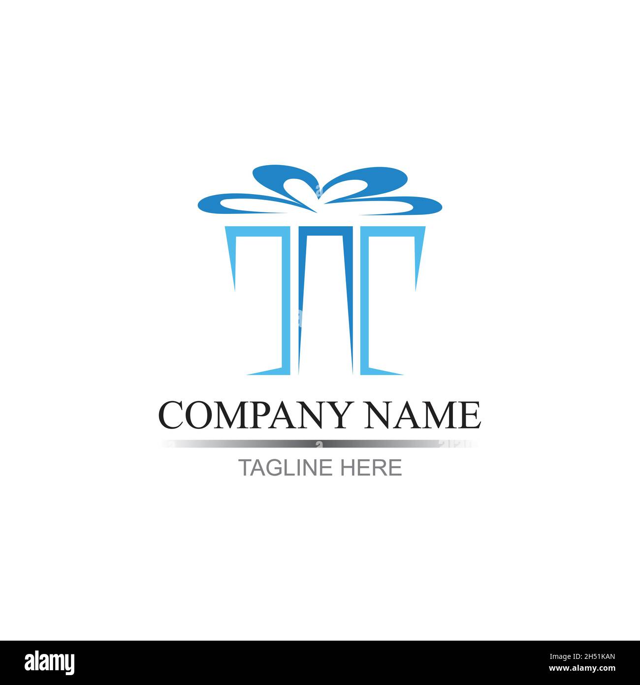 Logo cadeau Simbol Desain Template Vektor Image Vectorielle Stock - Alamy