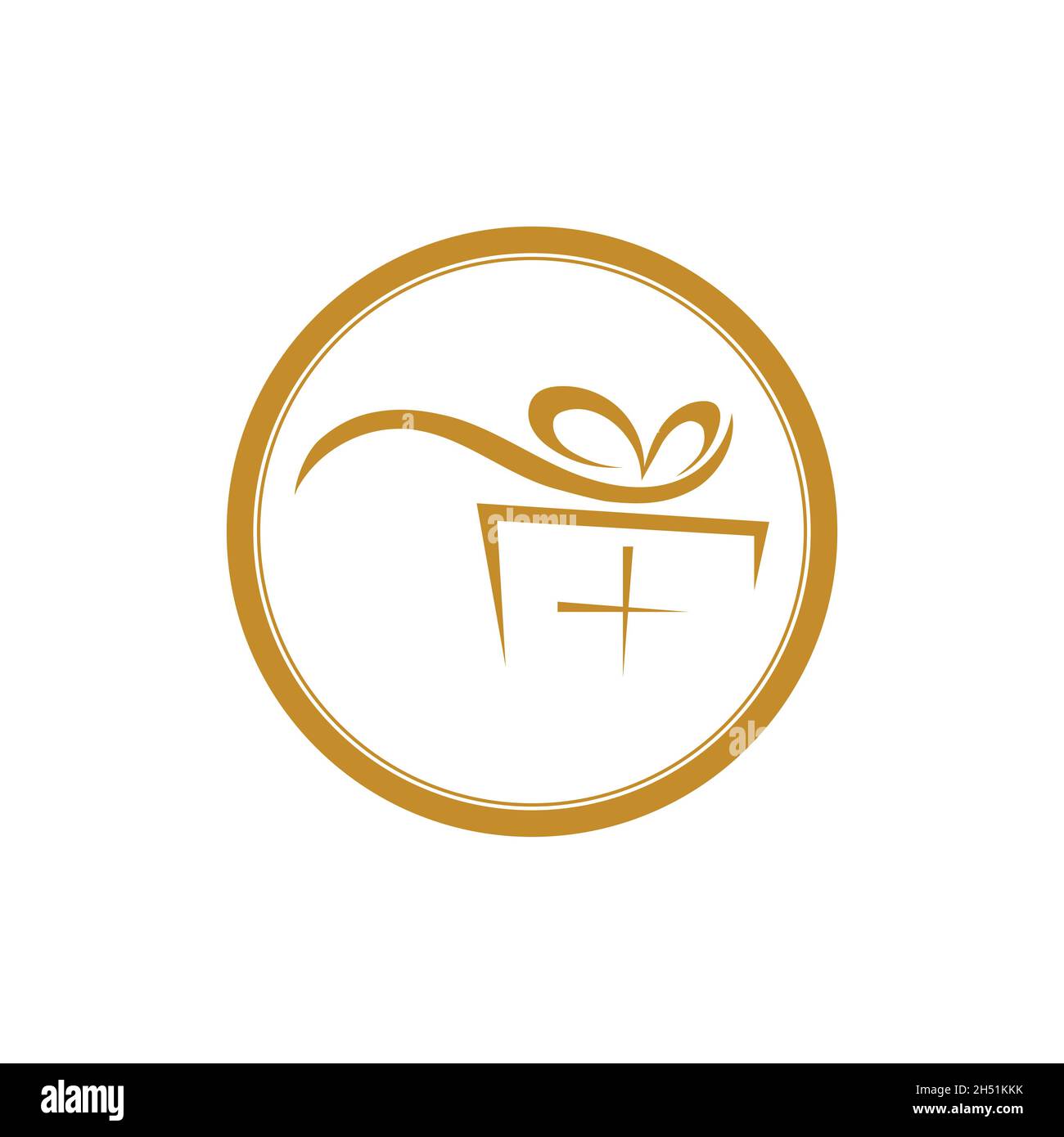 Simple logo cadeau Simbol Desain modèle Vektor Image Vectorielle Stock ...