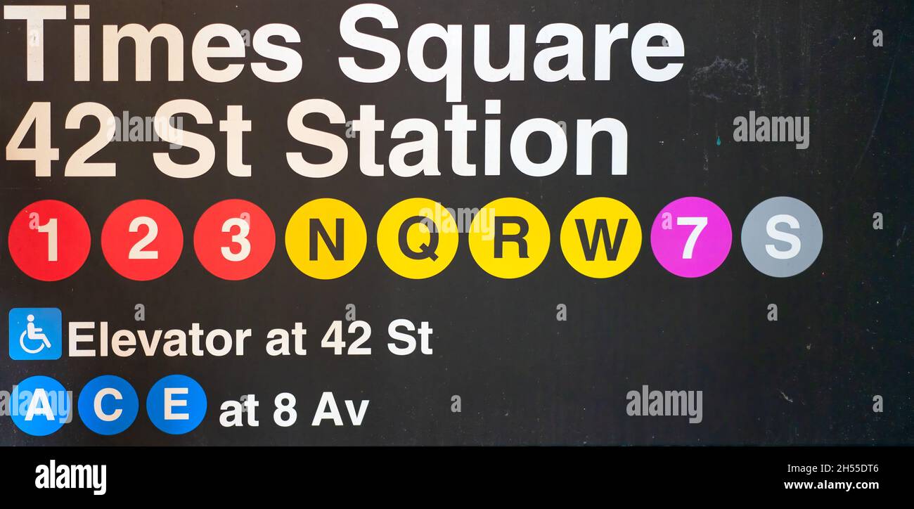 Times square subway station Banque de photographies et d’images à haute ...