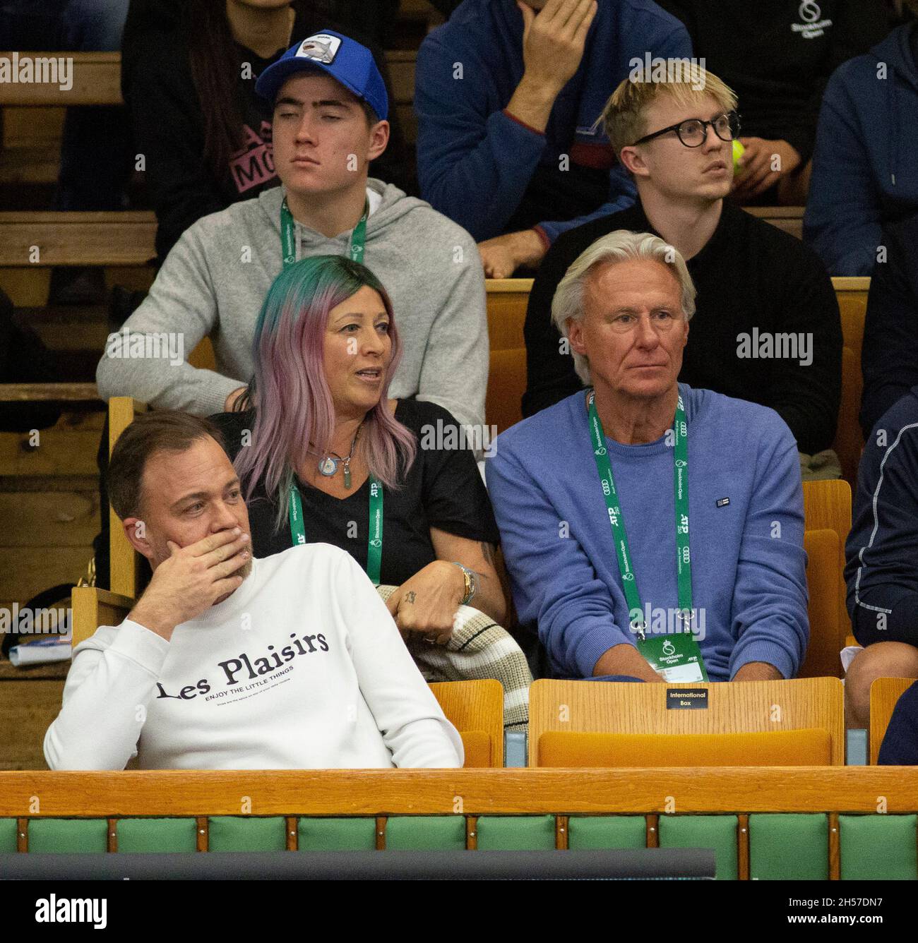 L'ancienne légende suédoise du tennis Bjorn Borg et sa femme Patricia ...