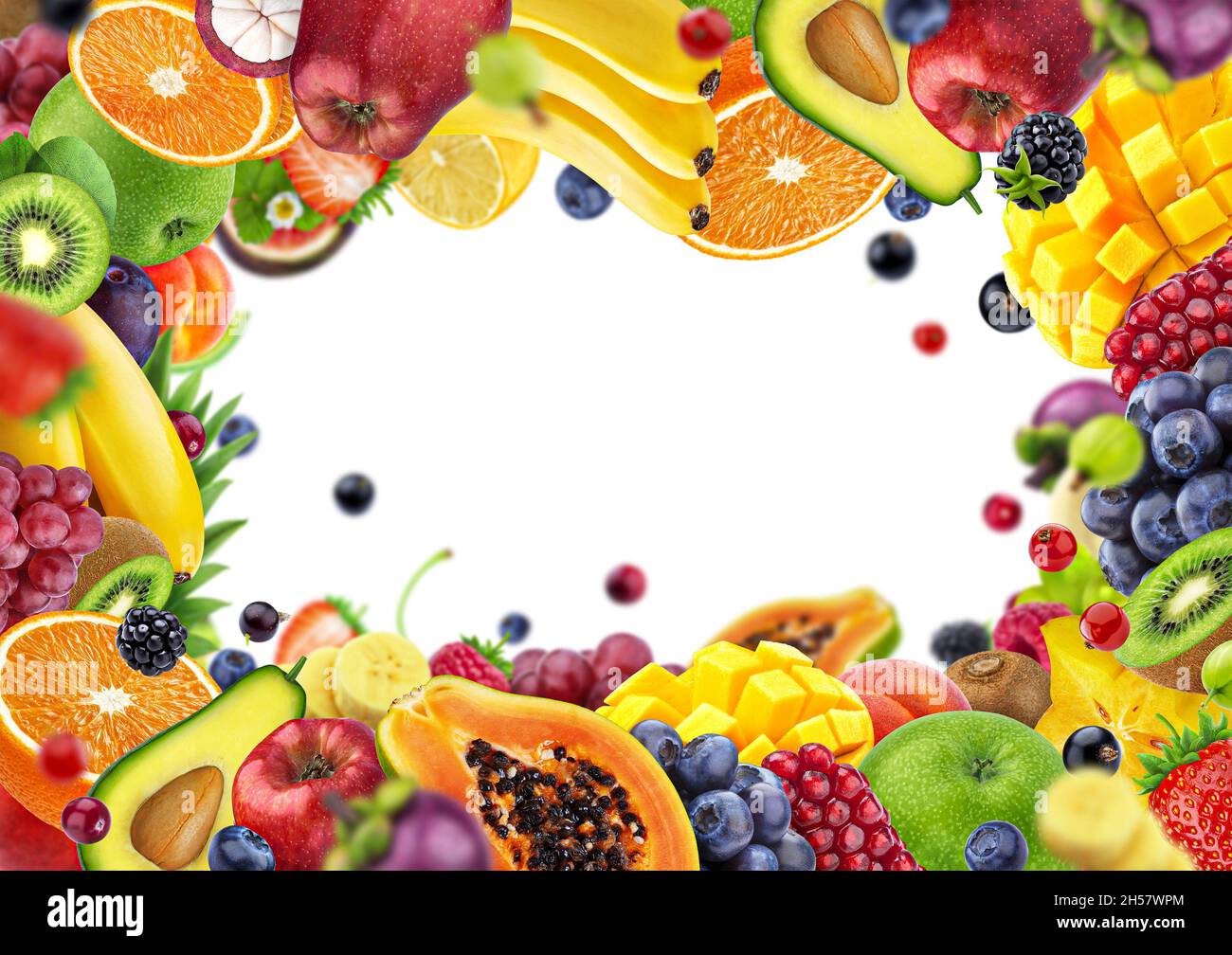 Cadre de fruits Banque de photographies et d’images à haute résolution ...