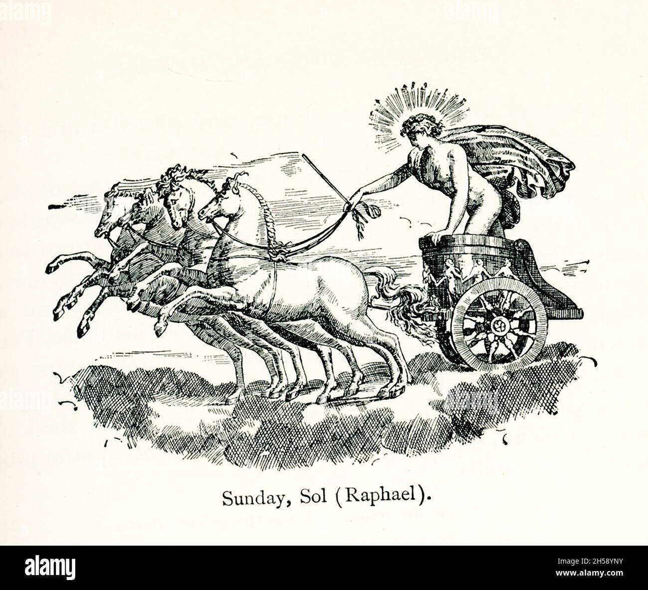 Char sol tiré par quatre chevaux Banque de photographies et d’images à ...