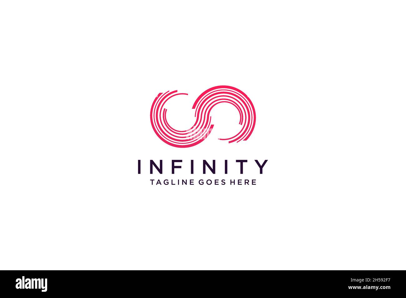 Logo bleu et violet Motion Infinity isolé sur fond blanc.Utilisable ...