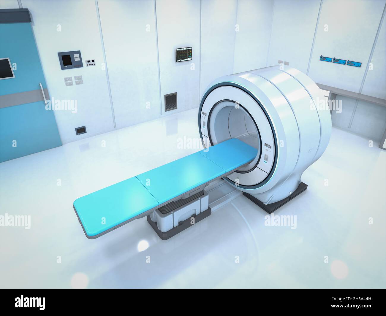 Le rendu 3D de la machine irm ou imagerie par résonance magnétique de l ...