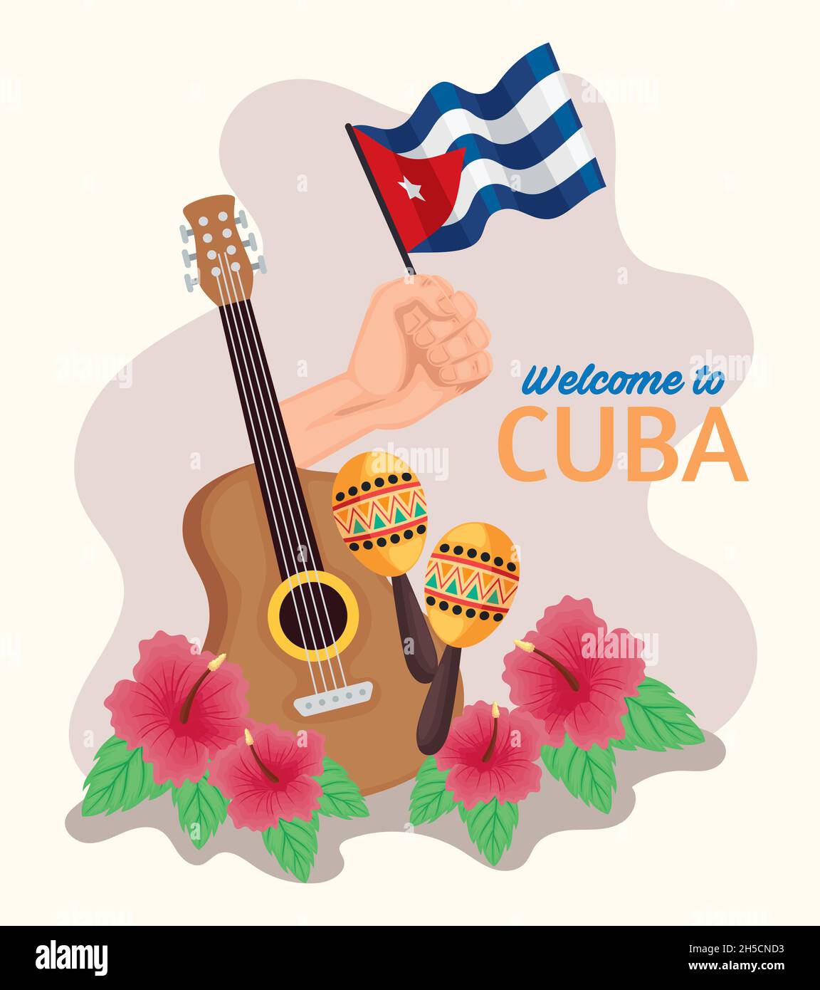 Welcome to cuba Banque d'images vectorielles - Alamy