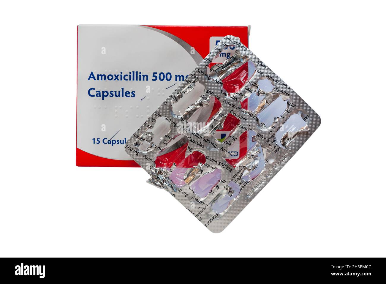 Amoxicillin antibiotics box Banque de photographies et d’images à haute ...