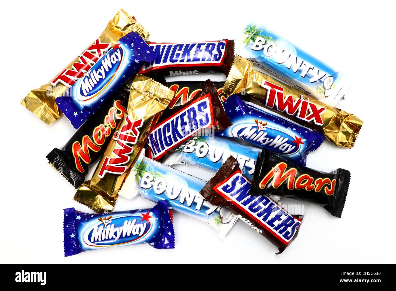 Mars Bounty Snickers Milky Way Et Twix Barres Chocolatées Marques De Mars Incorporated Photo