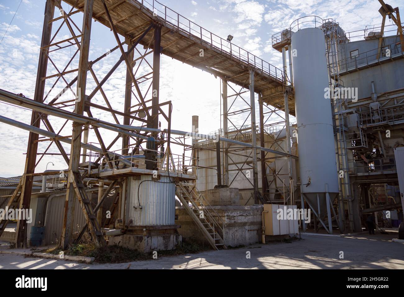 Complexe installation de fabrication Banque de photographies et d ...