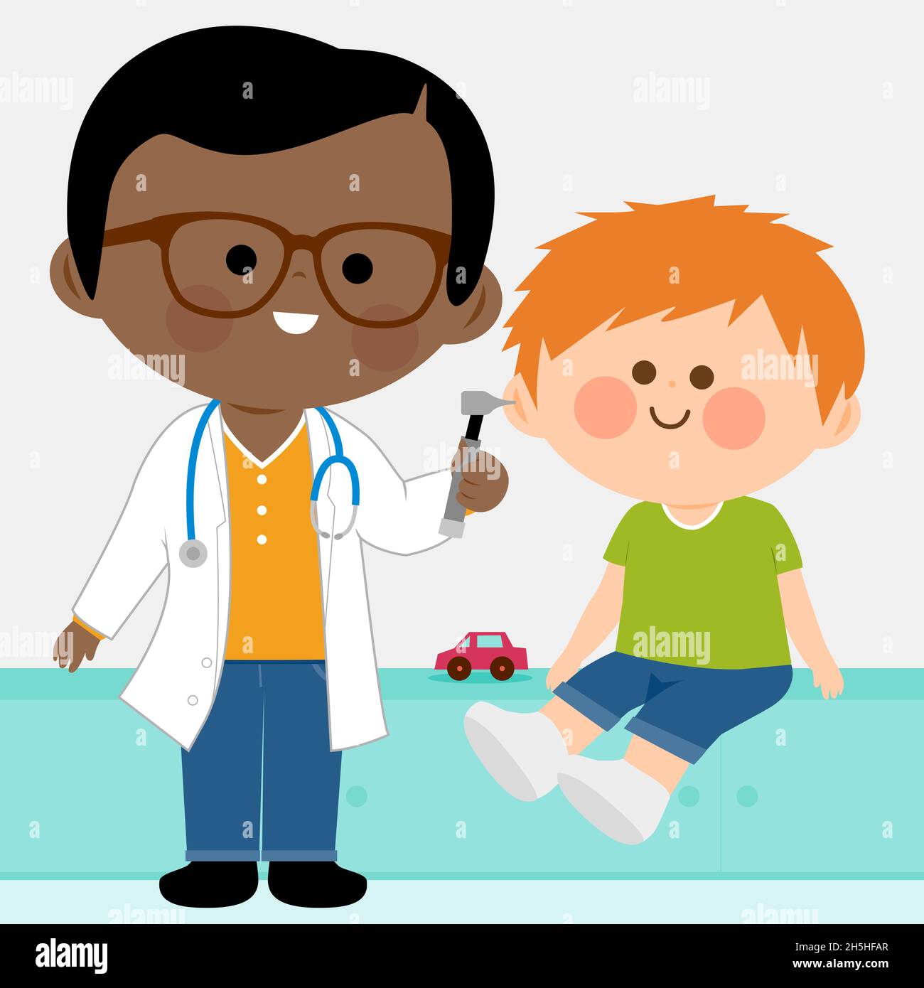 Child doctor pediatrician illustration Banque de photographies et d ...