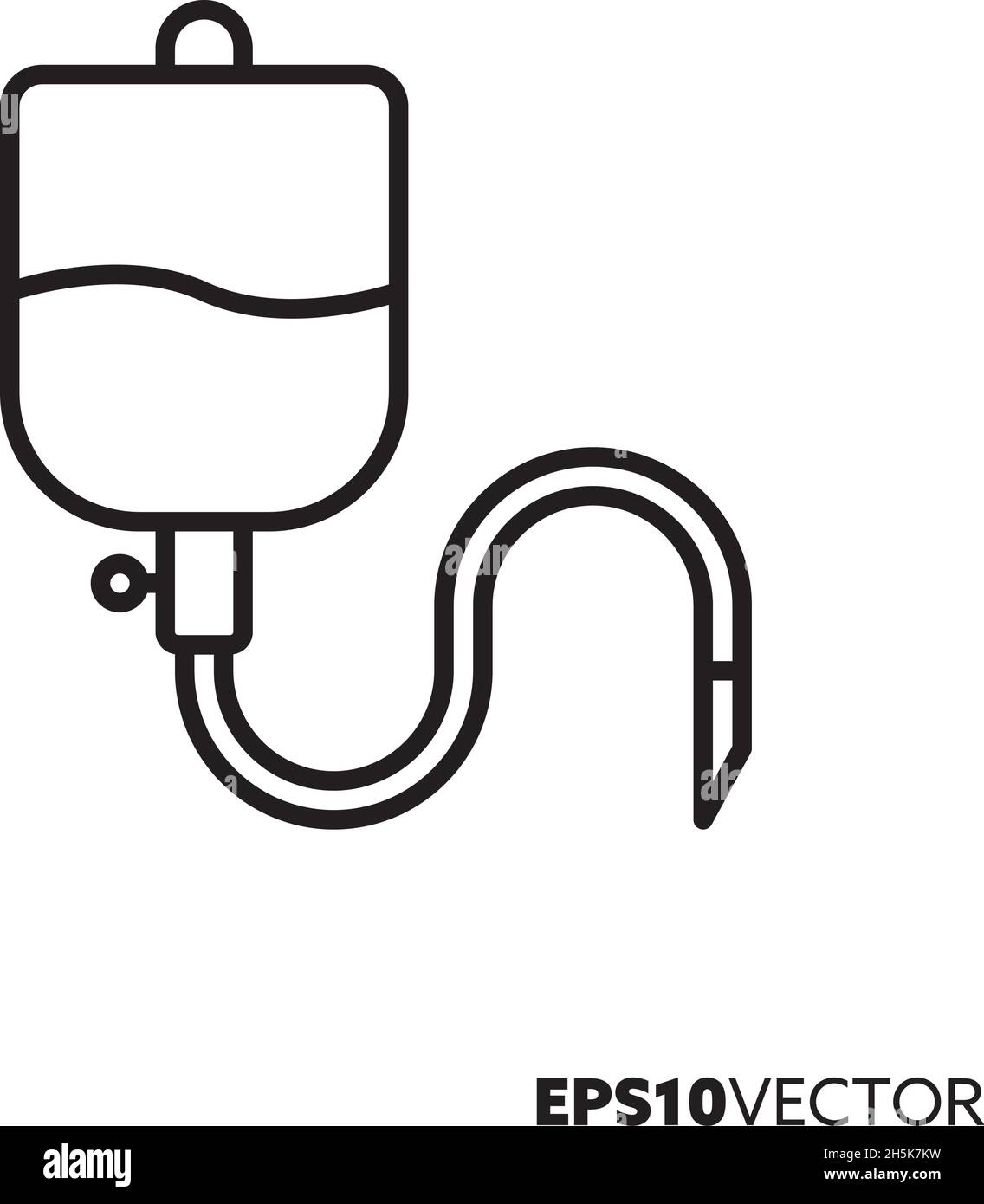 Icône de ligne d'égouttage IV.Symbole de contour de l'équipement ...