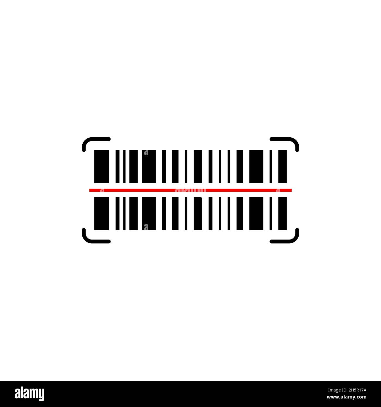 Icône de vecteur de lecture de code-barres, illustration de symbole de ...