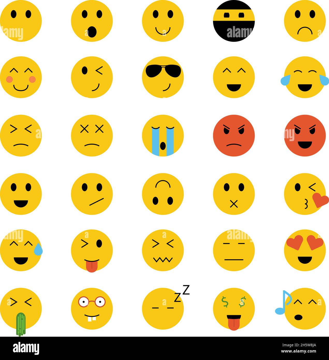 Smiley emoticon facial expression wink Banque de photographies et d ...