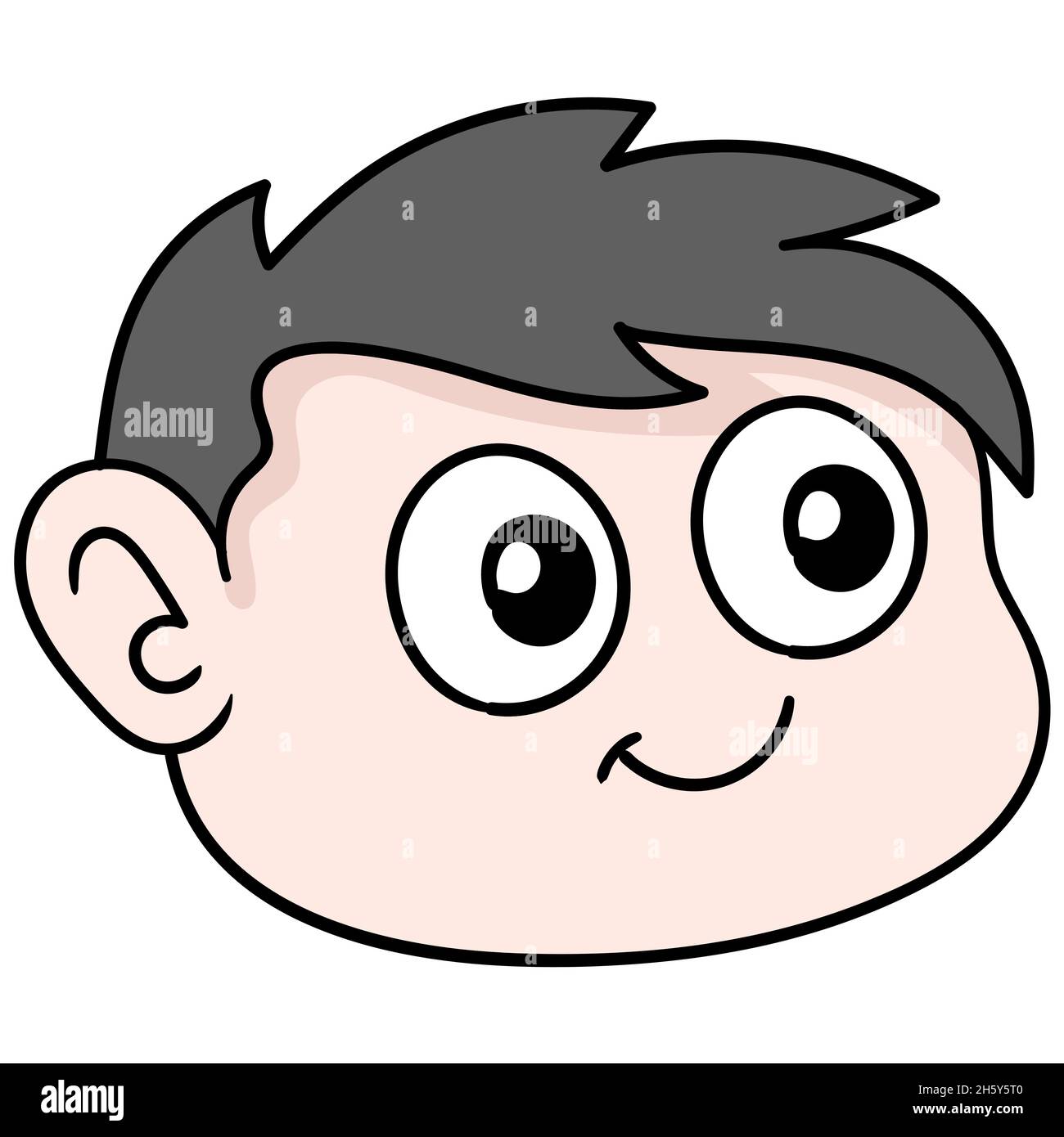 Grosses joues Banque d'images vectorielles - Alamy