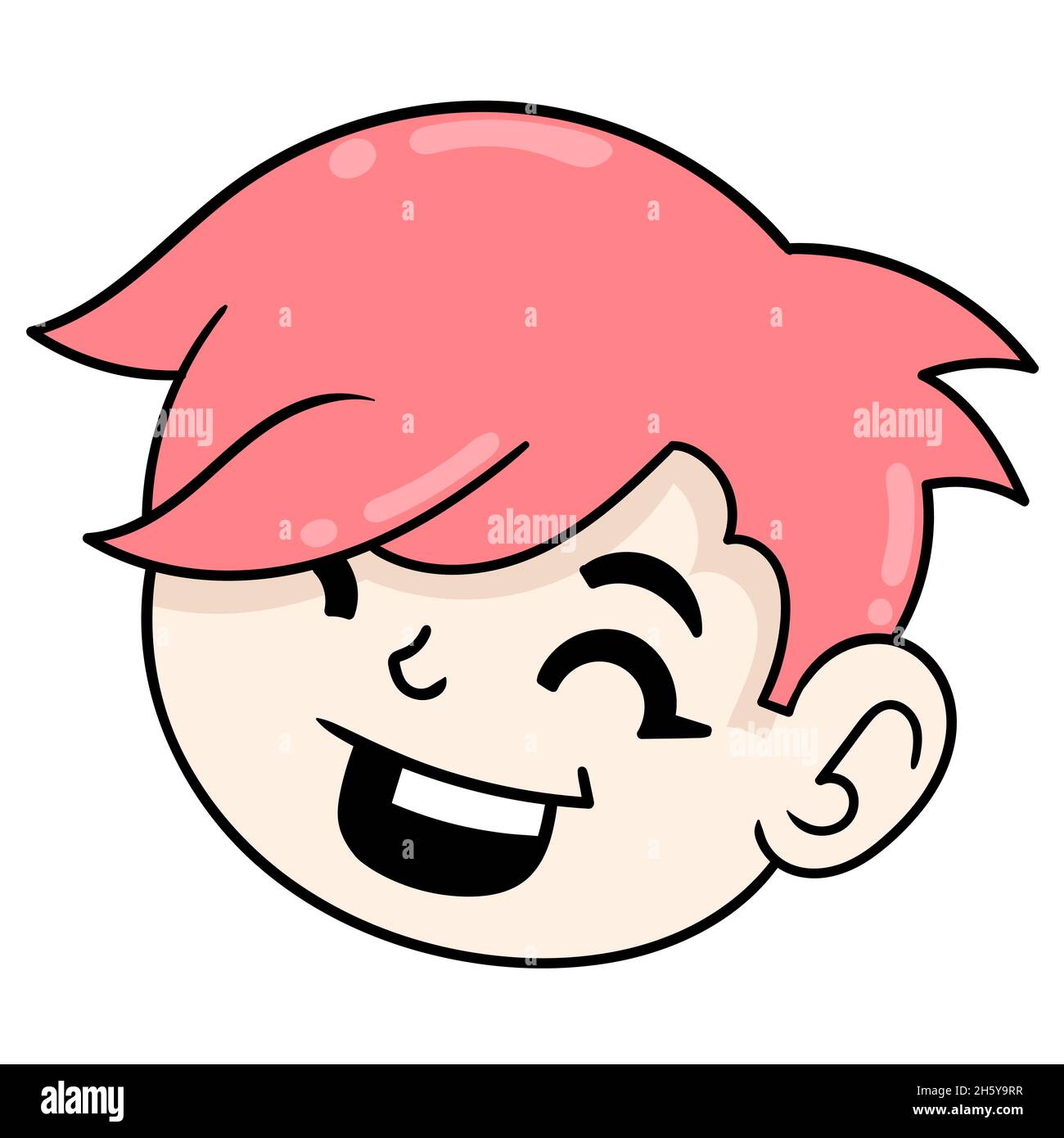 Garçon aux cheveux roux Banque d'images vectorielles - Alamy