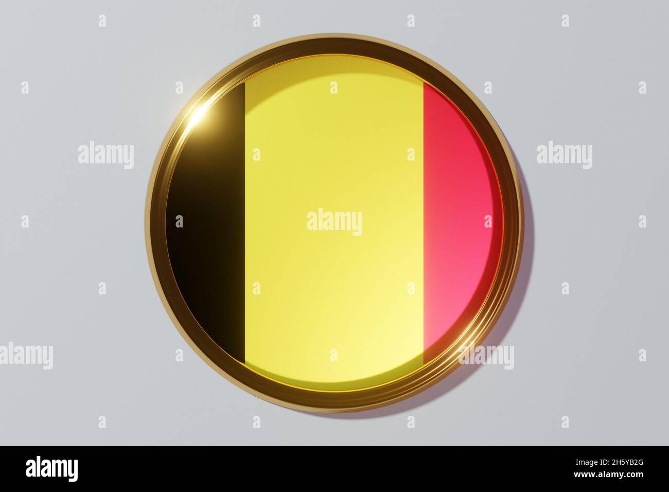 Drapeau jaune avec un rond Banque de photographies et d’images à haute ...