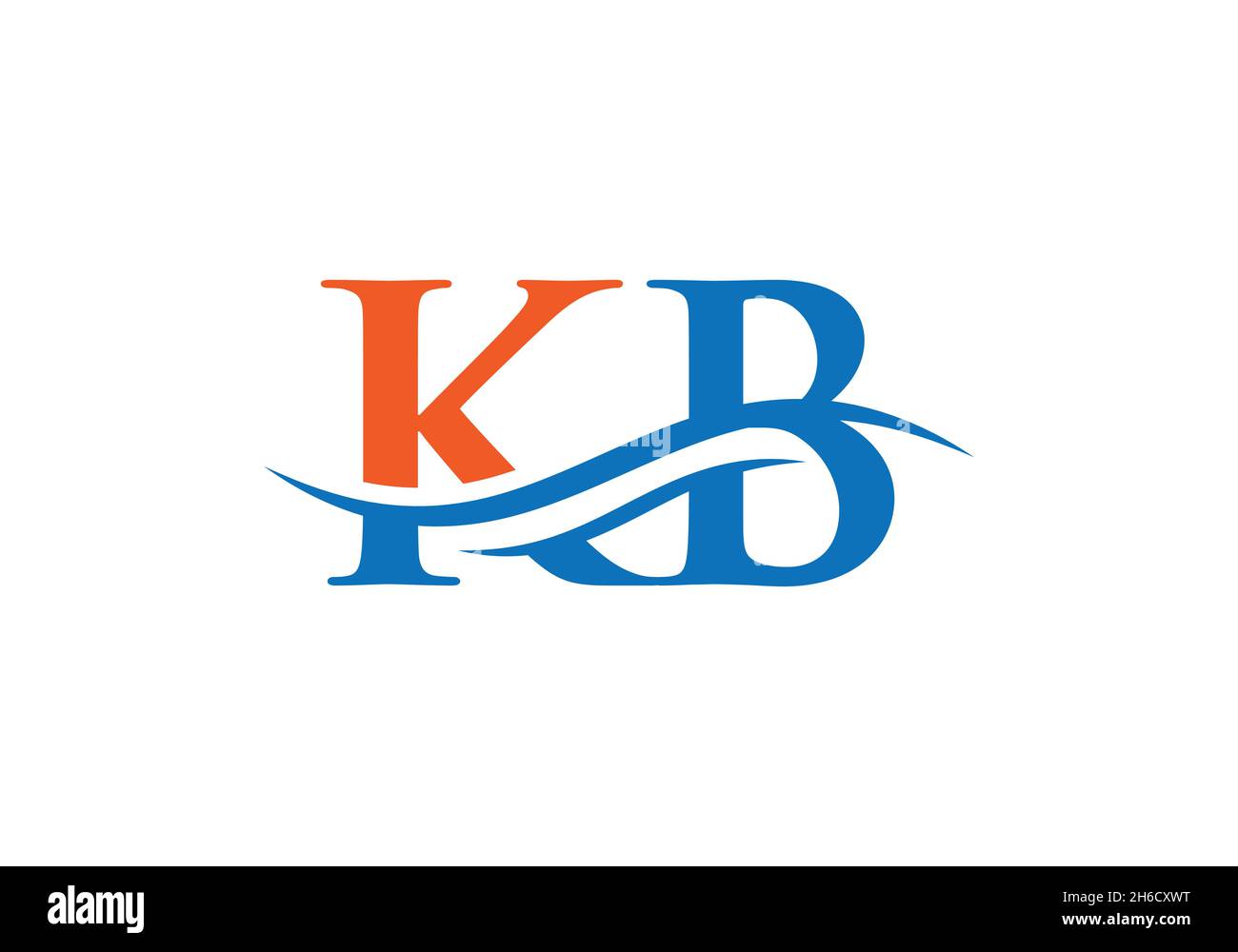 Design moderne du logo KB pour l'identité de l'entreprise et de l ...