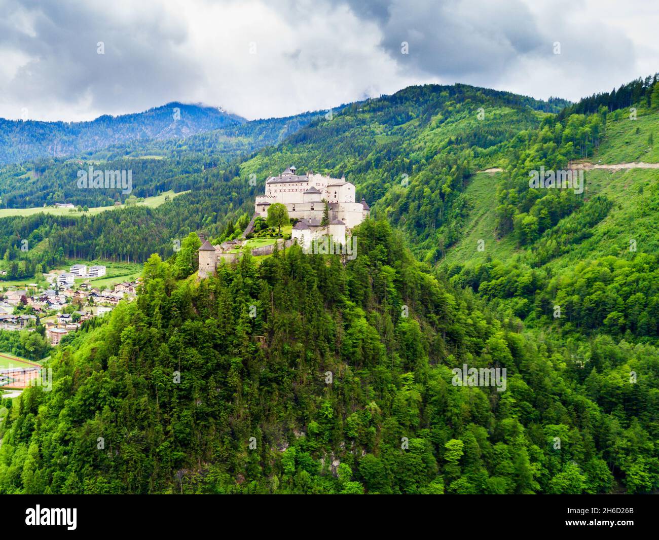 Château de Hohenwerfen Festung ou antenne de Hohenwerfen vue ...