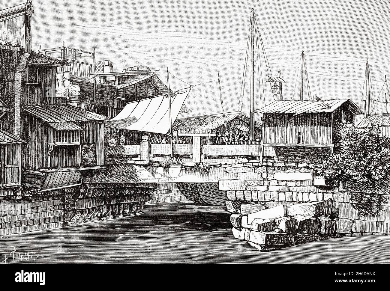 Ponts chinois.WAN-tcheou-tsiao ou le pont de dix mille Longevites à ...