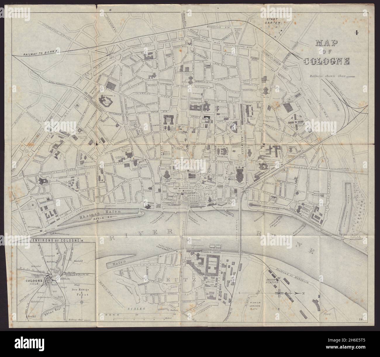 Cologne map Banque de photographies et d’images à haute résolution - Alamy