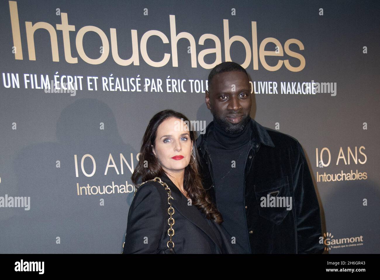 Helene Sy et Omar Sy assistant au 10e anniversaire du film intouchables ...