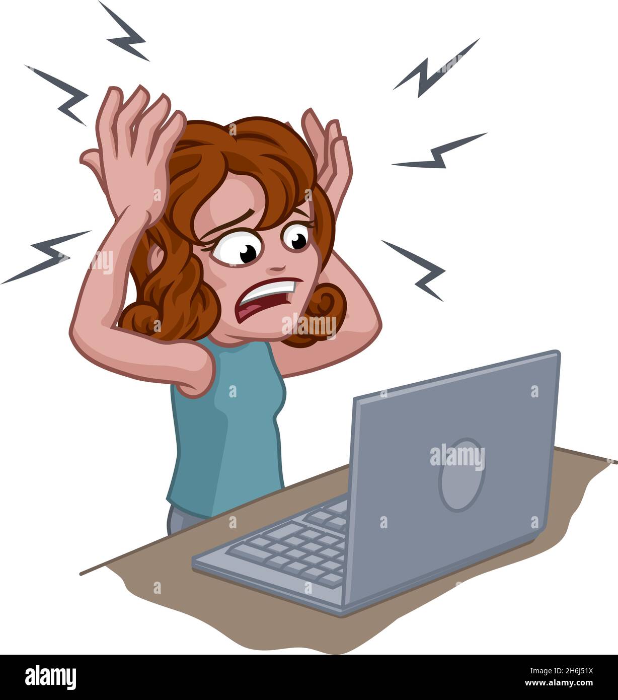 Femme dessin animé travail Banque de photographies et d’images à haute résolution - Alamy