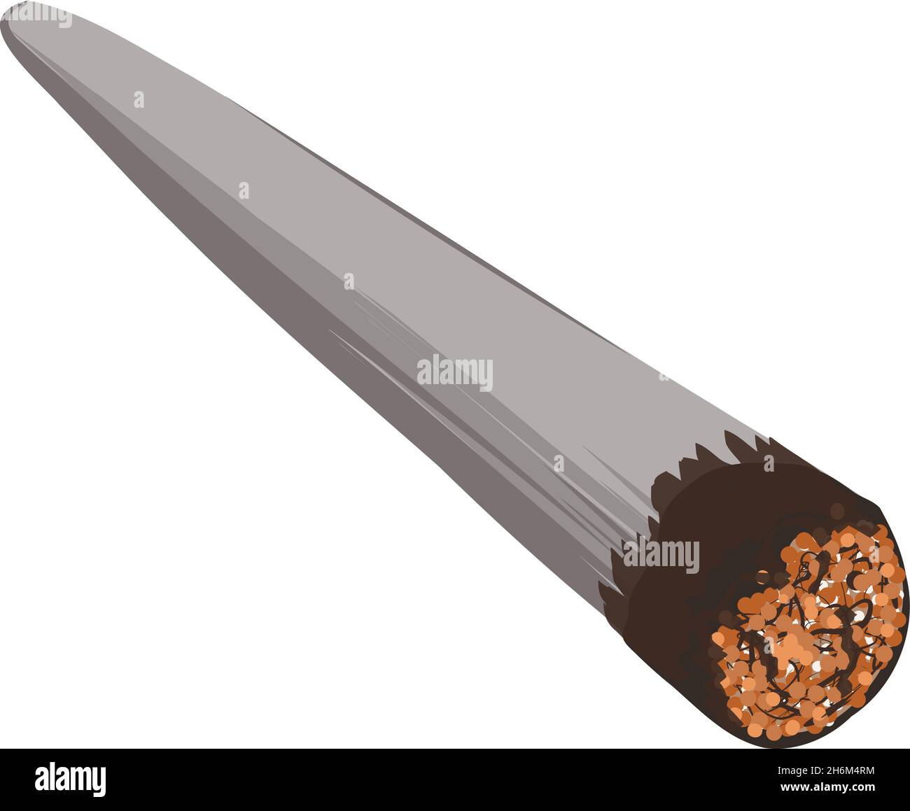 Fumer joint spliff Banque d'images vectorielles - Alamy