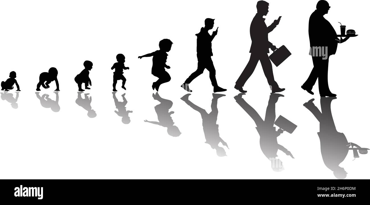 Evolution man from child Banque de photographies et d’images à haute ...