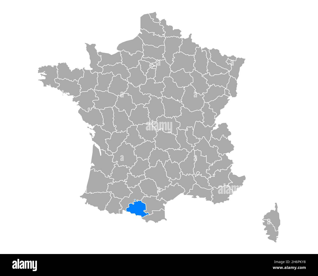 Ariege map Banque de photographies et d’images à haute résolution - Alamy
