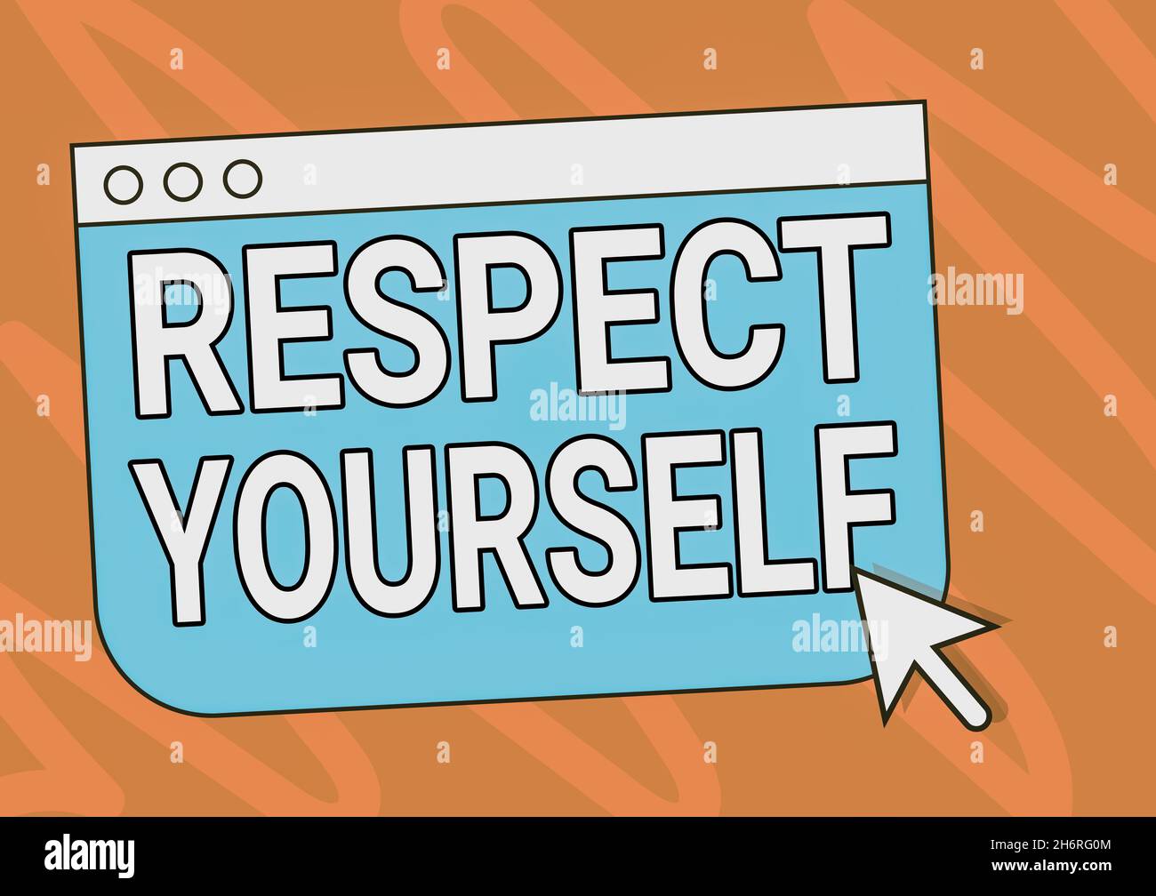 Texte montrant l'inspiration respect vous-même.Aperçu d'affaires ...