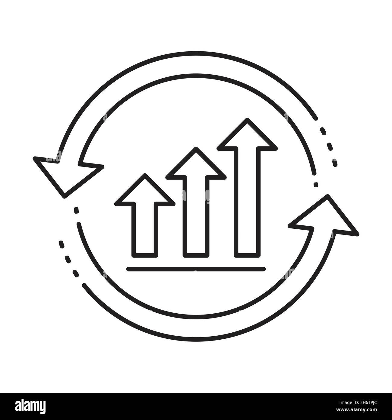 Continuous improvement icon vector vectors Banque de photographies et d ...