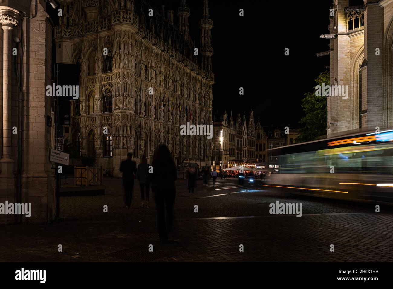 Louvain, région du Brabant flamand, Belgique - 09 22 2021: Place Pieter ...