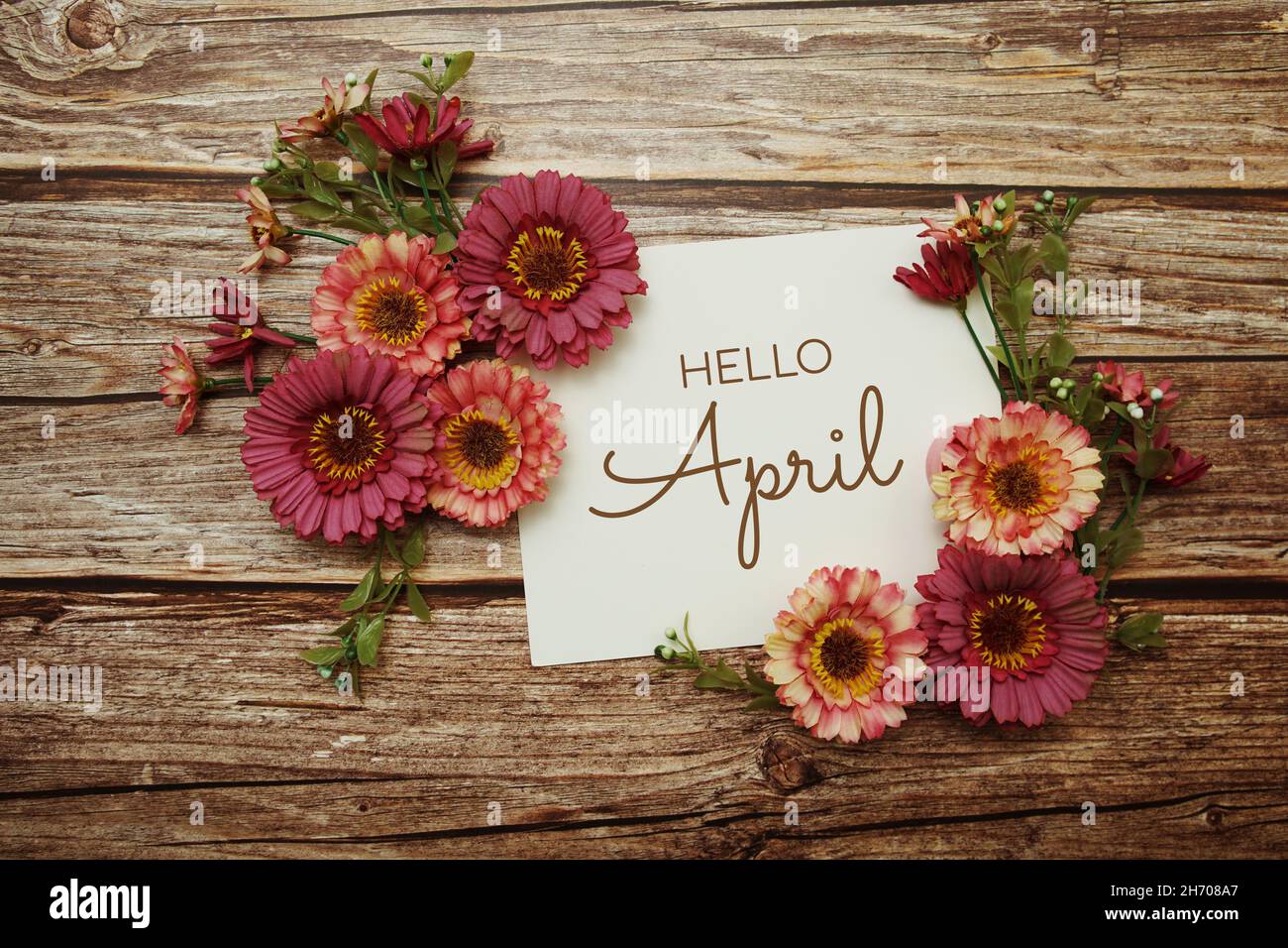 Bonjour avril Banque de photographies et d’images à haute résolution ...