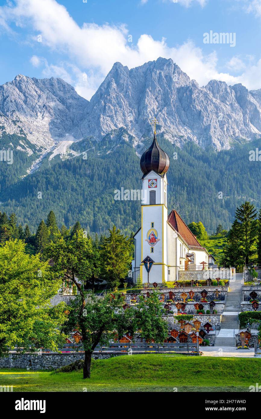 Grainau près de Zugspitze et Garmisch Partenkirchen, Bavière, Allemagne ...